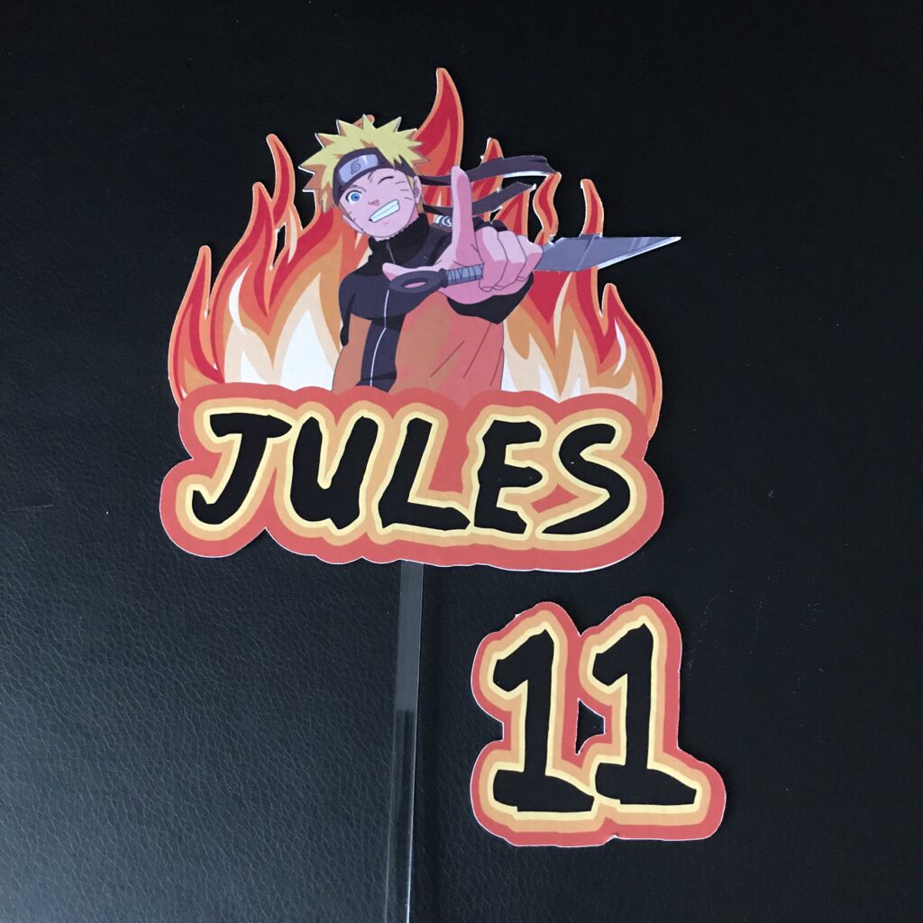 Kit Toppers Naruto personnalisé - topperscake