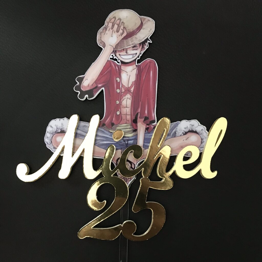 Toppers One Piece personnalisé - topperscake