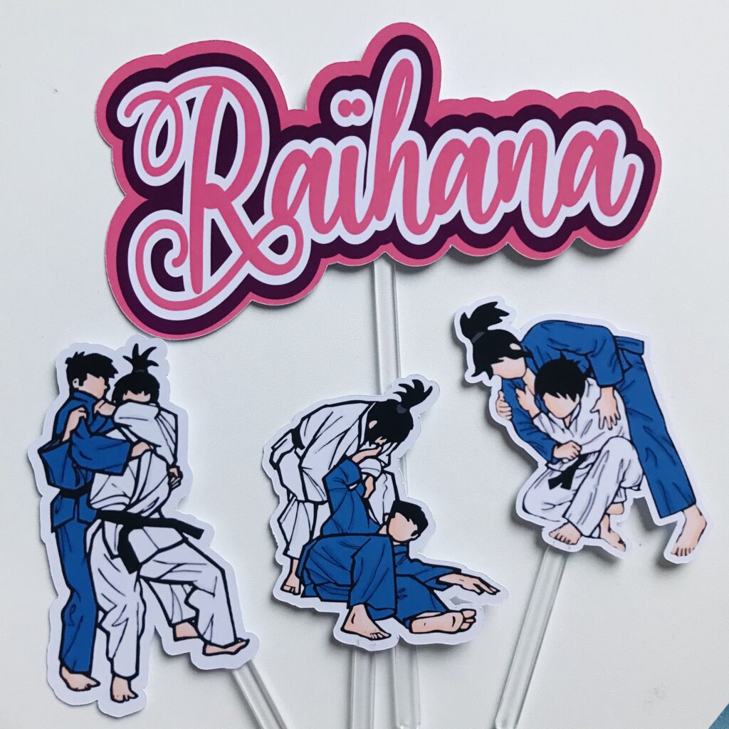 Kit Toppers Judo personnalisé - topperscake